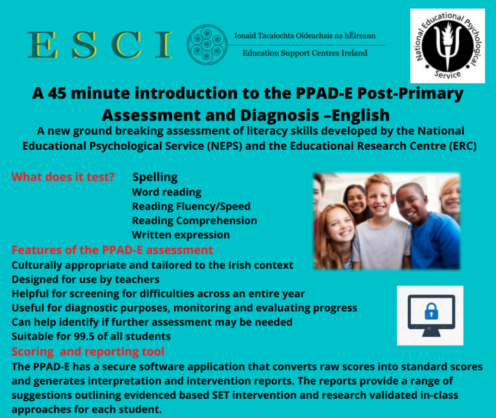 A 45 minute introduction to the PPAD-E Post-Primary Assessment and ...